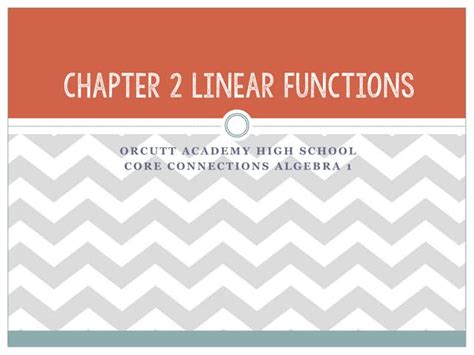 chapter 2 linear functions ppt