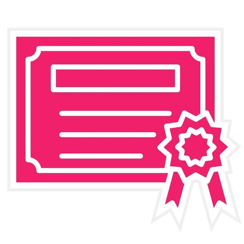 Premium Vector Certificate Icon Style