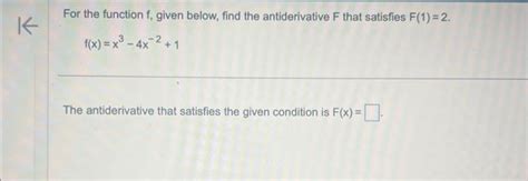 solved for the function f given below find the
