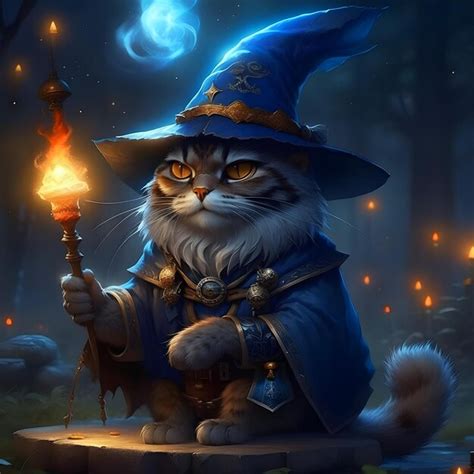 Premium Ai Image War Cat Cartoon In Dark Fantasy