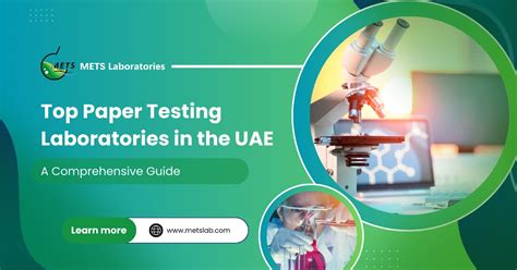 Top Paper Testing Laboratories In The UAE A Comprehensive Guide