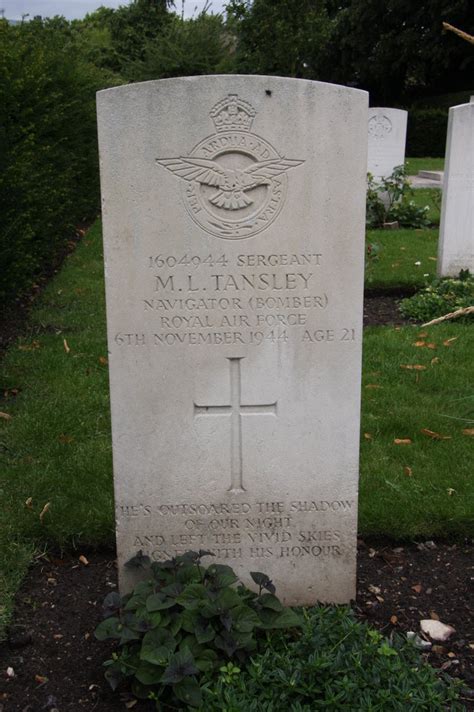 Sergeant Navbomber Mervyn Lambert Tansley Unknown 1944 Find A