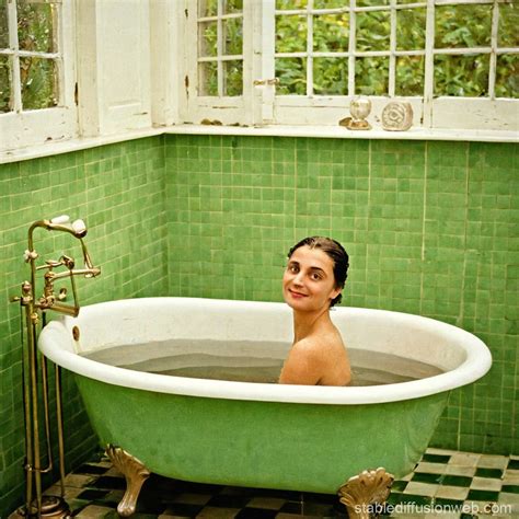 Lady Bathing Scene Stable Diffusion Online