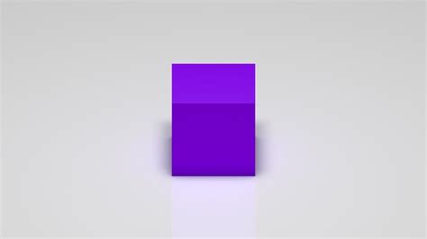 Premium Photo 3d Rendering A Violet Cube On A White Background