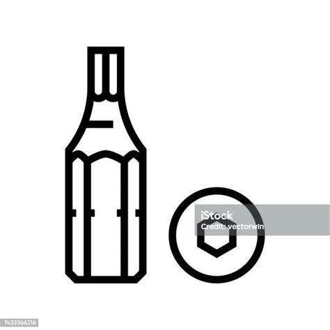 อัลเลนประแจไขควงบิตเส้นไอคอนภาพประกอบเวกเตอร์ ภาพประกอบสต็อก ดาวน์โหลดรูปภาพตอนนี้ งานไม้