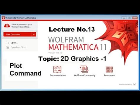 Graphics In Mathematica Mathematica Tutorial Use Of Plot Command Lecture YouTube
