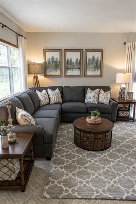 Dark Grey Sectional Living Room Ideas