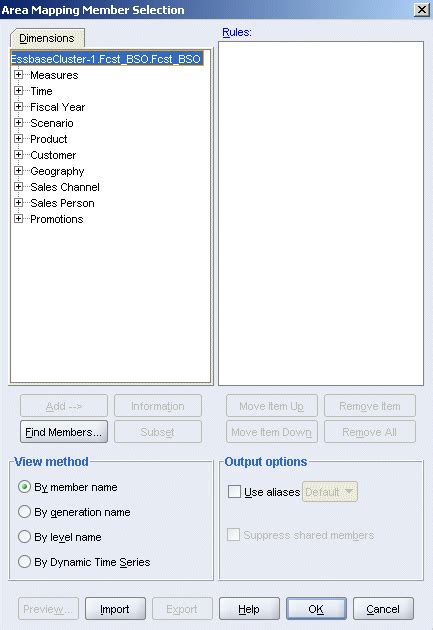 Creating Aso Reporting Cubes In Essbase 1112