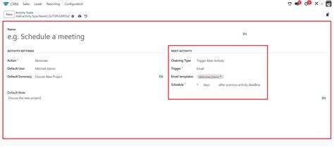 How To Automate The Activities Using Odoo 17 Crm