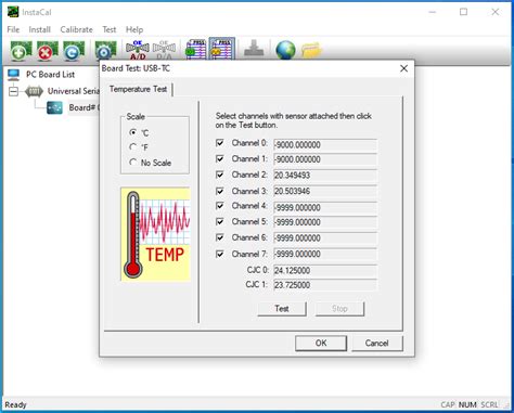 Usb Tc Error When Trying To Run Data Acquisition Daq And Data