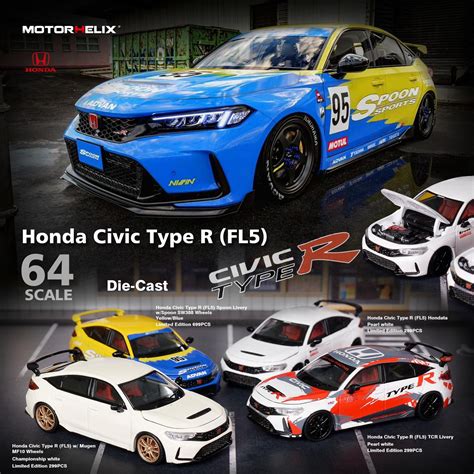 Motorhelix 164 Honda Civic Type R Fl5 Spoon Sports Livery Model