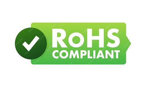 Premium Vector Rohs Compliant Symbol Label Quality Mark Rohs Icon
