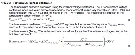 Msp430fr2355 The Tlv Contains Calibration Data Of Temperature Sensor Msp Low Power