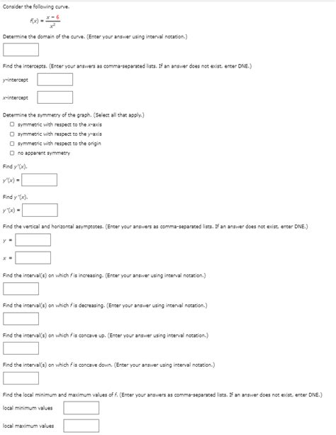 Solved Consider The Following Curve F X Determine The Chegg