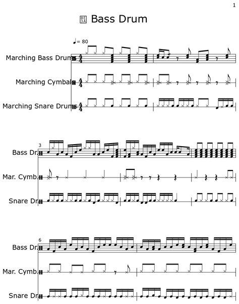 Bass Drum Sheet Music At Annie Jorgensen Blog