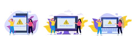 A Browser Window With Login Access Denied A Password Entry Concept Error And Entry To Computer