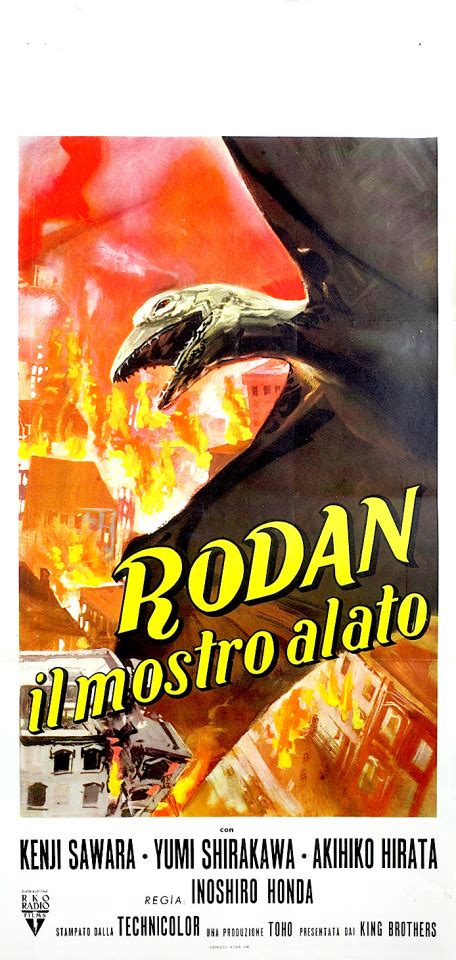 Italian Insert For Rodan 1956 Tumbex