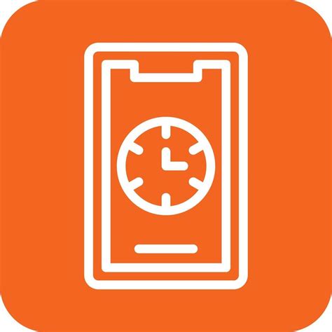 Mobile Clock Icon Vector Design 22839832 Vector Art At Vecteezy