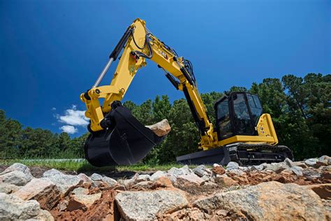 309 Cr Mini Excavator With Variable Angle Boom Cat Caterpillar