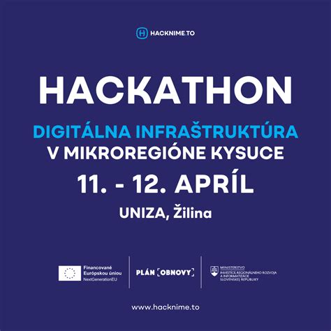 Obec Čierne Navrhla Tému Predposledného Hackathonu Z Projektu Hacknimeto Výzvou Je Vytvoriť