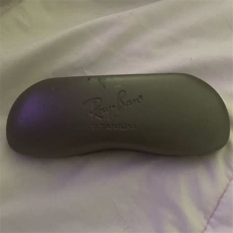 Ray Ban Accessories Ray Banauthentic Titanium Hard Eyeglasses Case Logotop Outer Logo