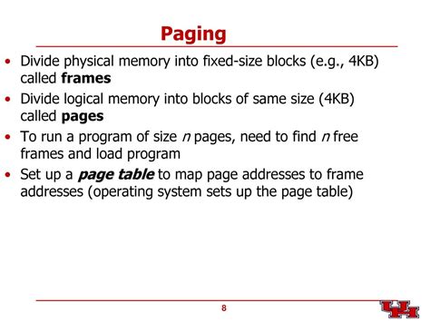 cosc6385 advanced computer architecture lecture 7 virtual memory ppt