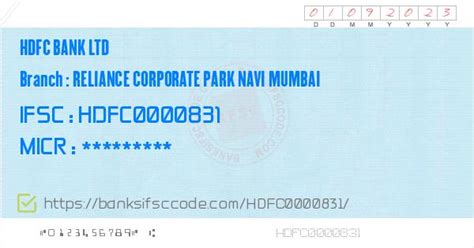 Hdfc0000831 Ifsc Code Details