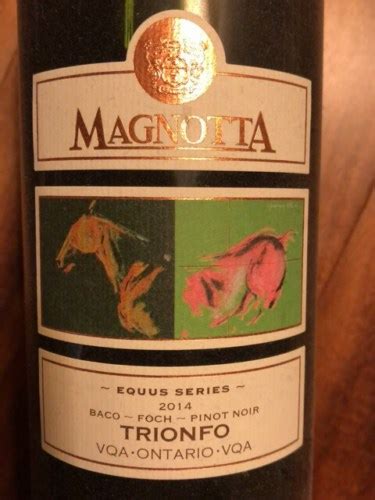 Magnotta Equus Series Trionfo Vivino Us