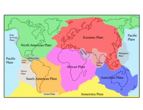 Tectonic Plates Diagrams And Puzzle Activity Earth Science Clip Art