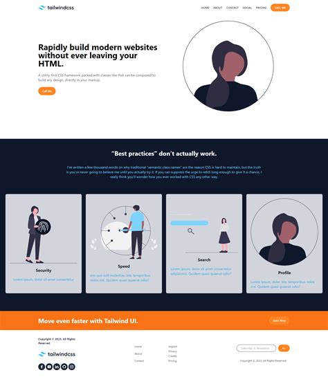 GitHub Shebll Tailwind Landing Page Modern UI UX Landing Page Using Tailwind
