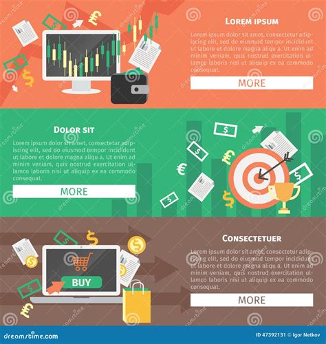 Flat Design Concepts For Business Stock Vector Illustration Of
