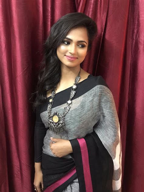 Ramya Pandian Saree Stills South Indian Actress