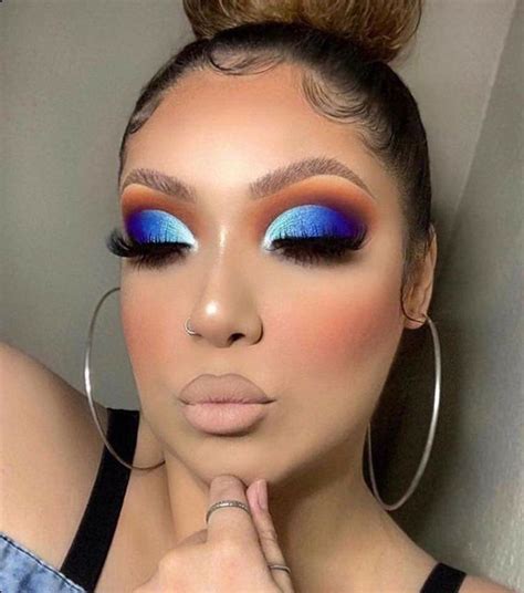 Ocean Under The Sunset Eye Makeup In 2024 Creative Eye Makeup