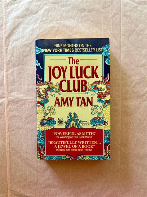 The Joy Luck Club By Amy Tan 1990 Etsy