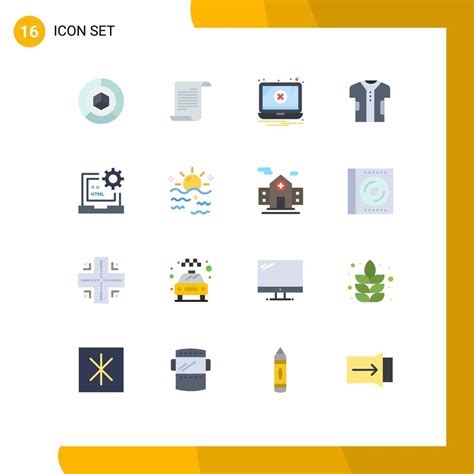 Set Of 16 Vector Flat Colors On Grid For Fabric Digital Usa Clothing Warning Editable Pack Of