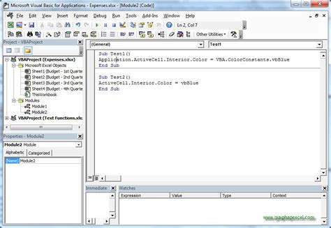 Thư viện xây dựng Lập trình VBA trong excel