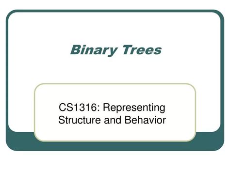 Ppt Binary Trees Powerpoint Presentation Free Download Id5371170