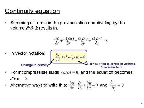 Lecture 3 Conservation Equations Applied Computational Fluid Dynamics