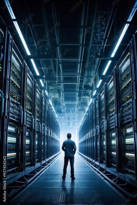 Advanced Data Center With Cloud And Ai Infrastructure Stock Illustration Adobe Stock