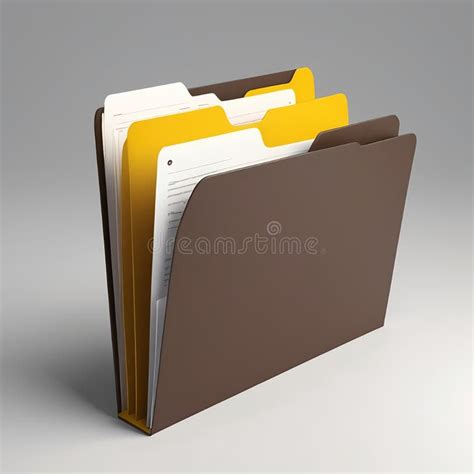 Document Folders Organizing Paperwork And Files In Office Stock Illustration Illustration Of