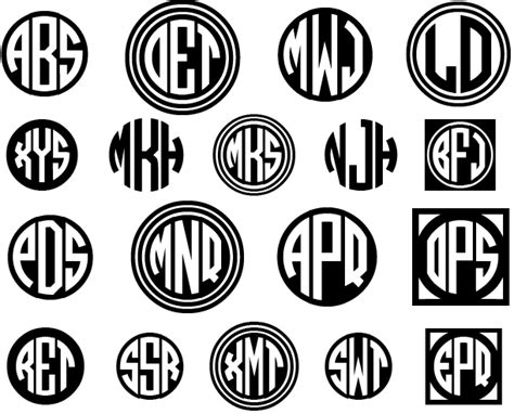 Vinyl Circle Monogram Font Free Download Paul Smith