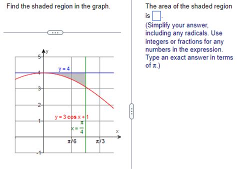 Solved Find The Shaded Region In The Graph The Area Of The Chegg