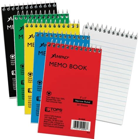 Memo Subject Notebooks