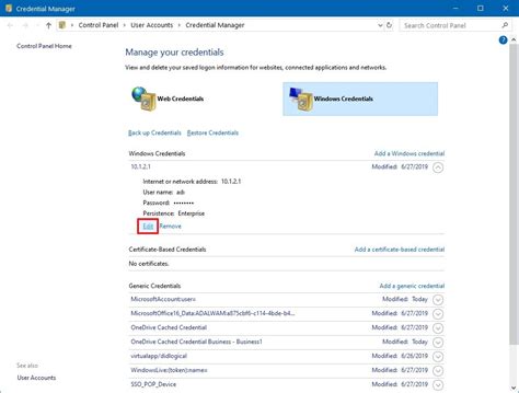 How To Use Credential Manager On Windows 10 Pureinfotech