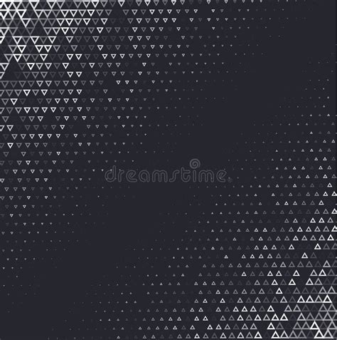 Vector Halftone Abstract Background Black Gold Gradient Gradation Geometric Mosaic Triangle
