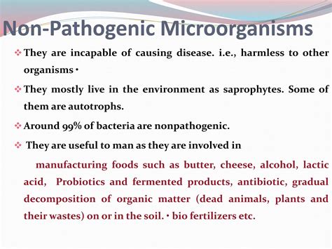 Pathogenic And Non Pathogenic Organismspptx