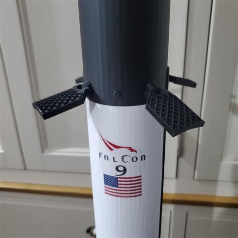 Spacex Falcon 9 Crew Dragon Rocket Model Scale 1 48 1400mm 55inch