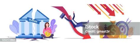 설정 떨어지는 화살표 감소 경제 스트레칭 상승 하락 금융 위기 실패 예산 붕괴 하향 그래프 개념 컬렉션 수평 전체 길이 가공의 인물에 대한 스톡 벡터 아트 및 기타 이미지