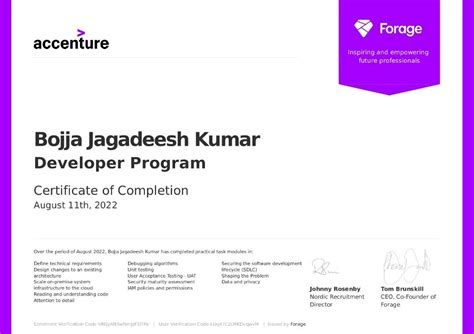 Bojja Jagadeesh Kumar On Linkedin Accenture Forage Internship