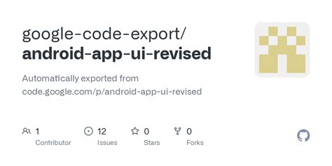 GitHub Google Code Export Android App Ui Revised Automatically Exported From Code Google
